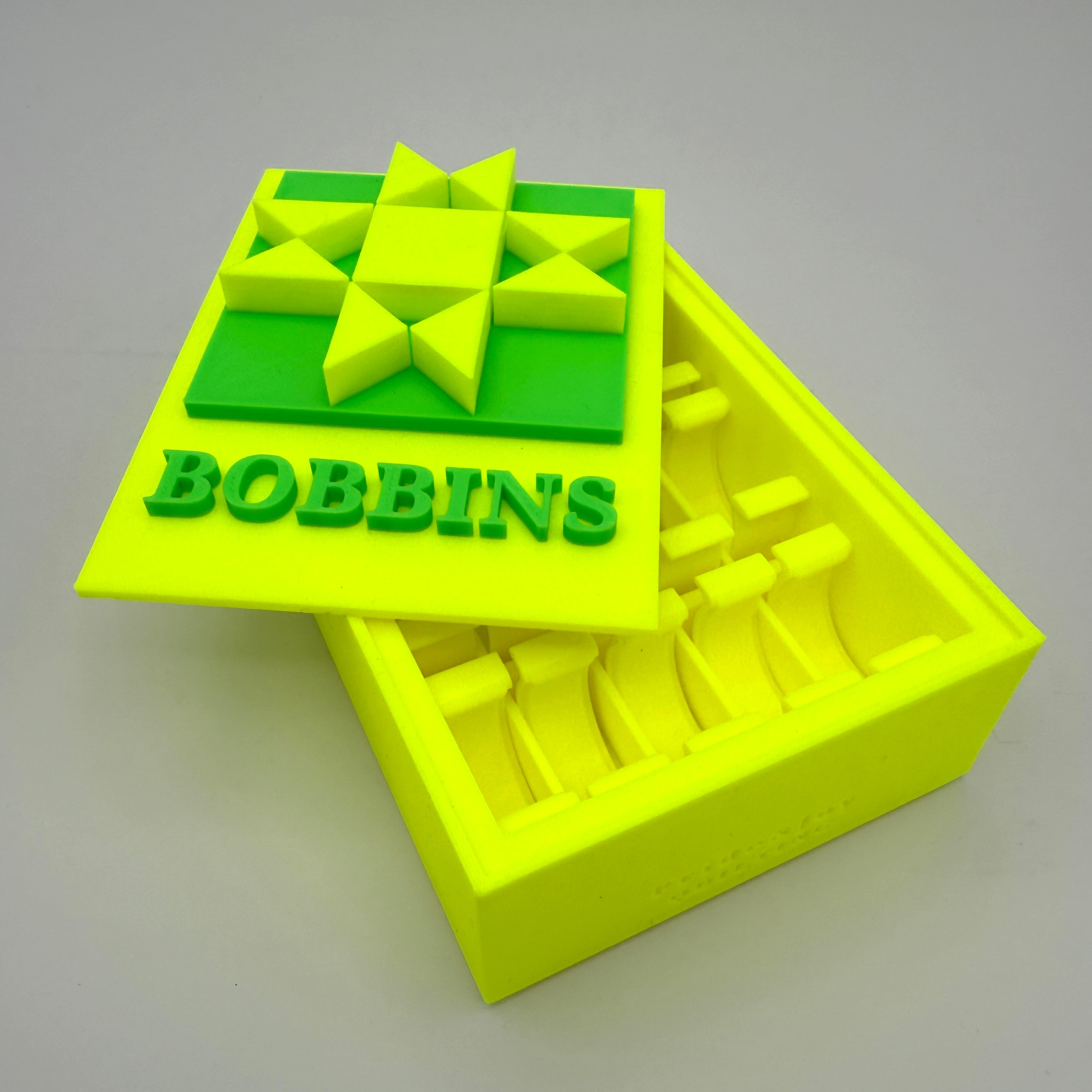 (Size: Class M ) (COLOR: Neon Yellow-Green) Bobbin Box & Keepers ...